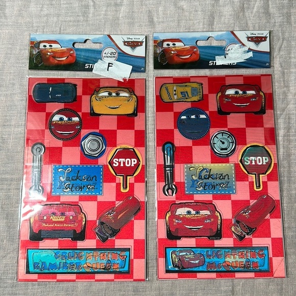 cars | Other | Cars Lightening Mcqueen Stickers 4 Hologram Stickers New ...